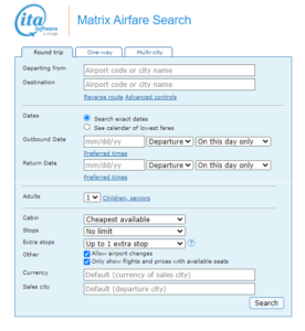 ITA Matrix: um guia básico para encontrar as melhores passagens aéreas