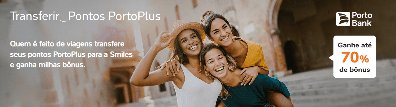 Receba até 70% de bônus Smiles transferindo pontos do Porto Bank - Imperio das Milhas